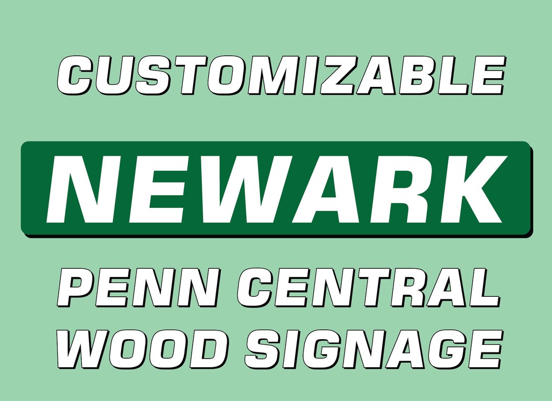Penn Central Control Point Sign 3/4 Scale. Hardwood Sign Customizable ...