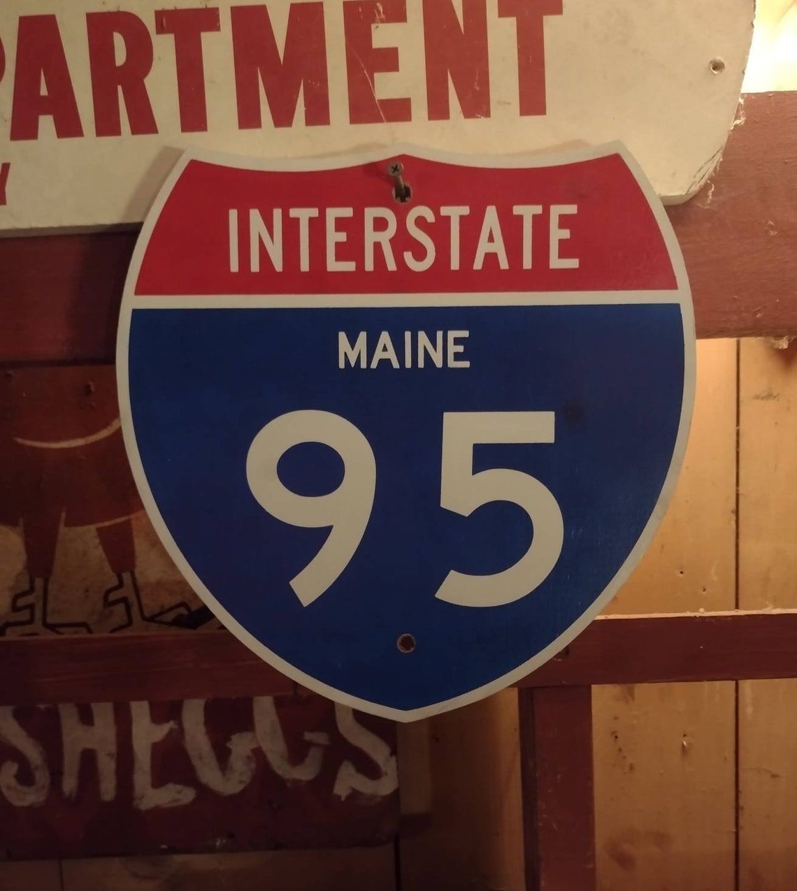 Vintage Wooden Interstate Highway Sign Replica. 1957 Edition - Etsy