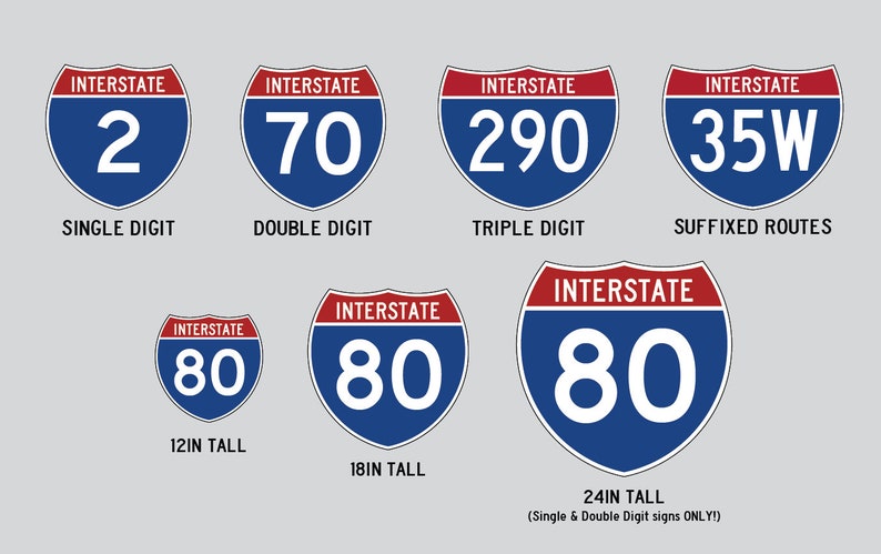 Wooden Interstate Highway Sign Replica. 1978 Edition - Etsy