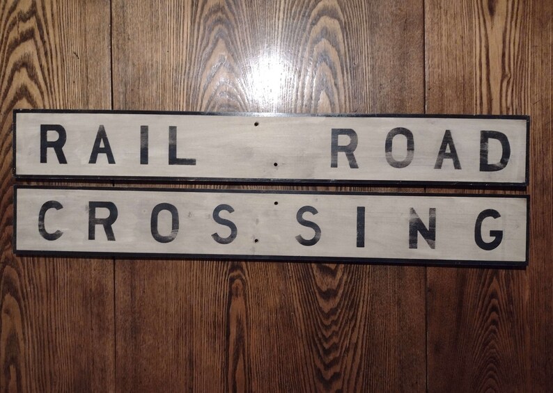 Wooden Railroad Crossbuck Distressed. 1/2 Scale FREE - Etsy
