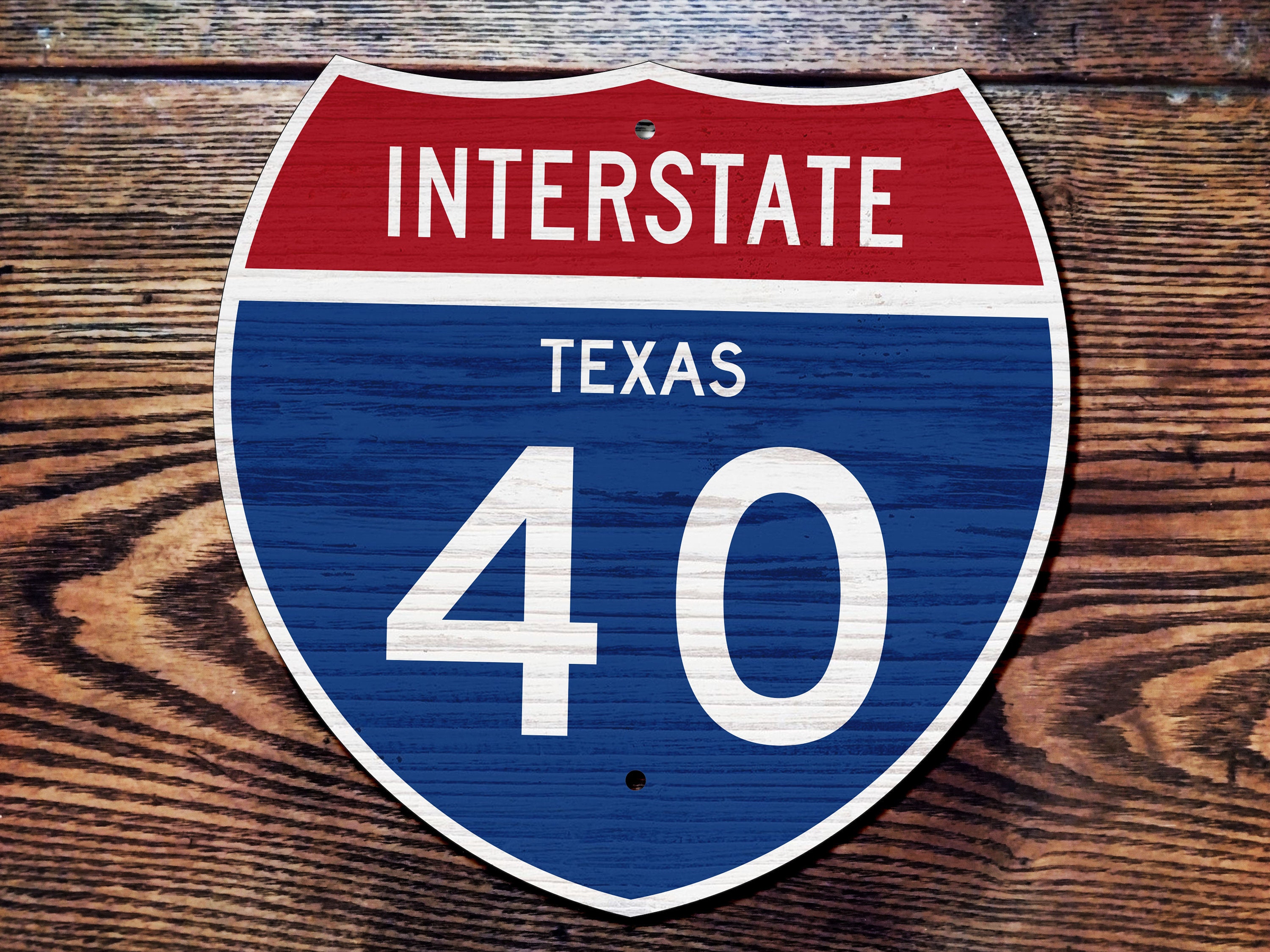 Vintage Wooden Interstate Highway Sign Replica. 1957 Edition - Etsy