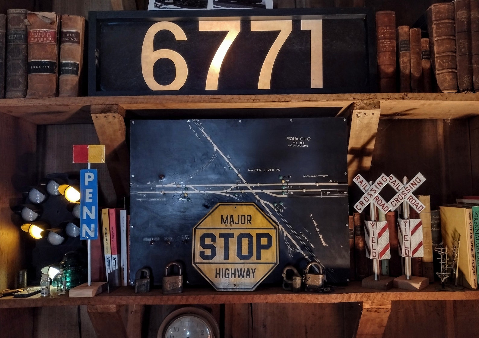 Vintage Wooden Yellow Stop Sign Replica. Customizable Wording | Etsy