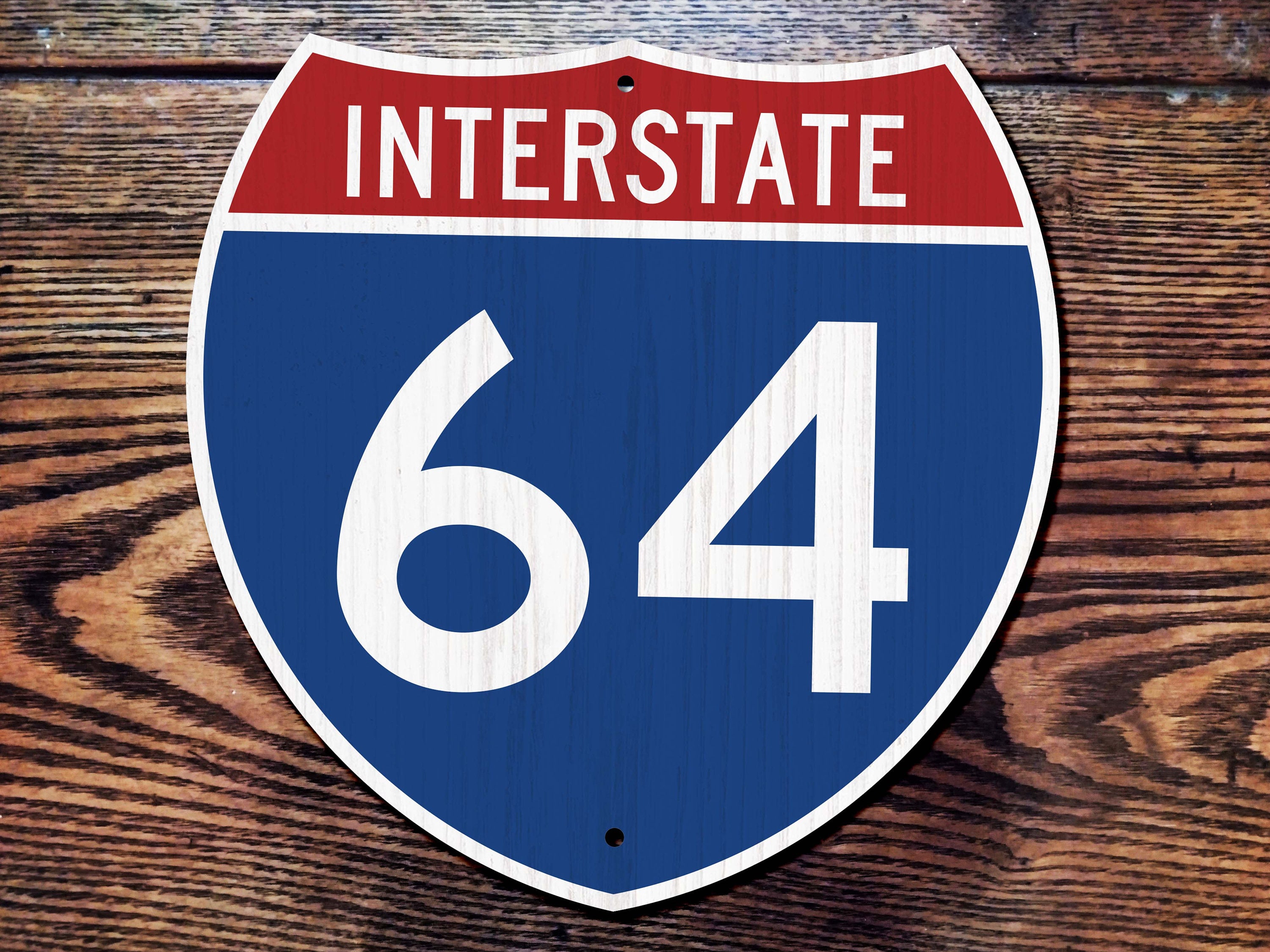 Wooden Interstate Highway Sign Replica. 1978 Edition Customizable ...