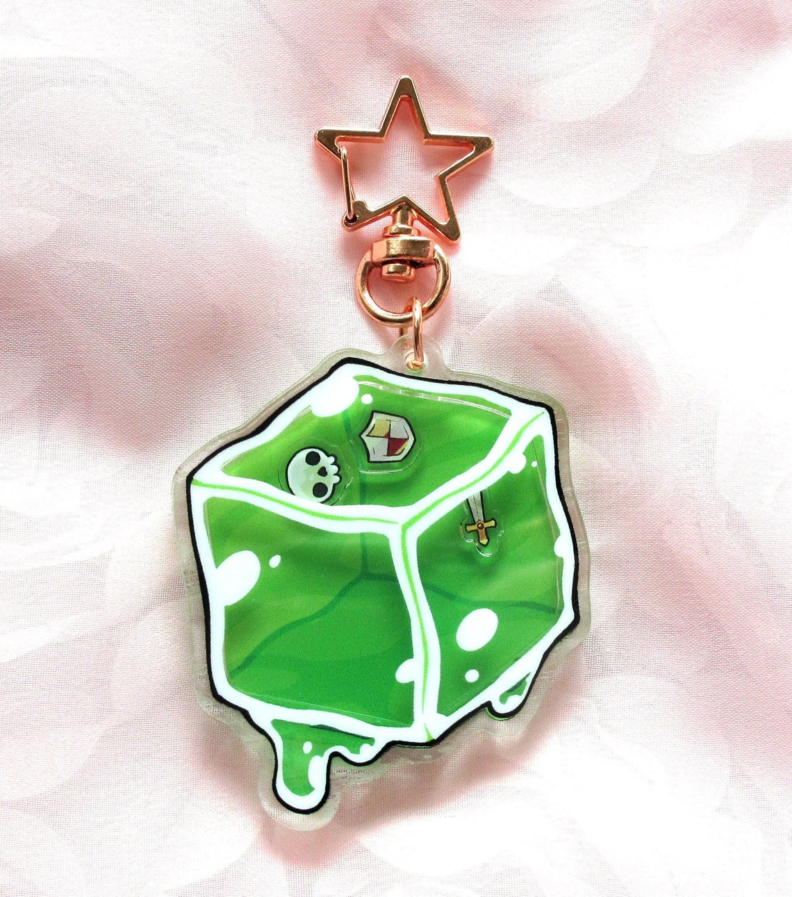 Gelatinous Cube Shaker Charm - Etsy