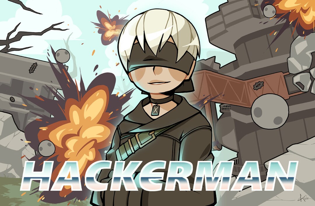 Hackerman | Nier Automata | Poster Print - Etsy