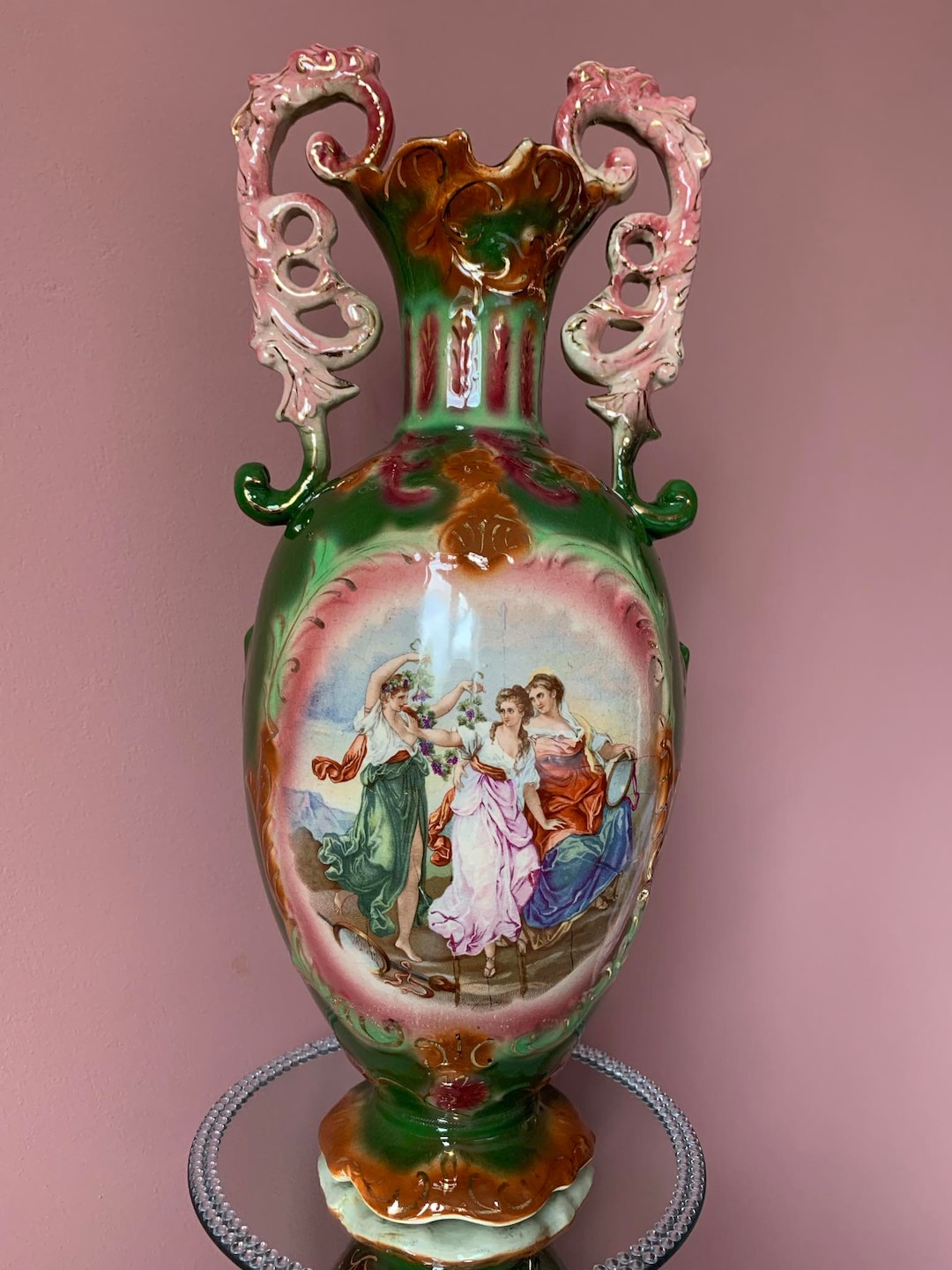 English STRASBURG WARE Vase Anno 1900 - Etsy