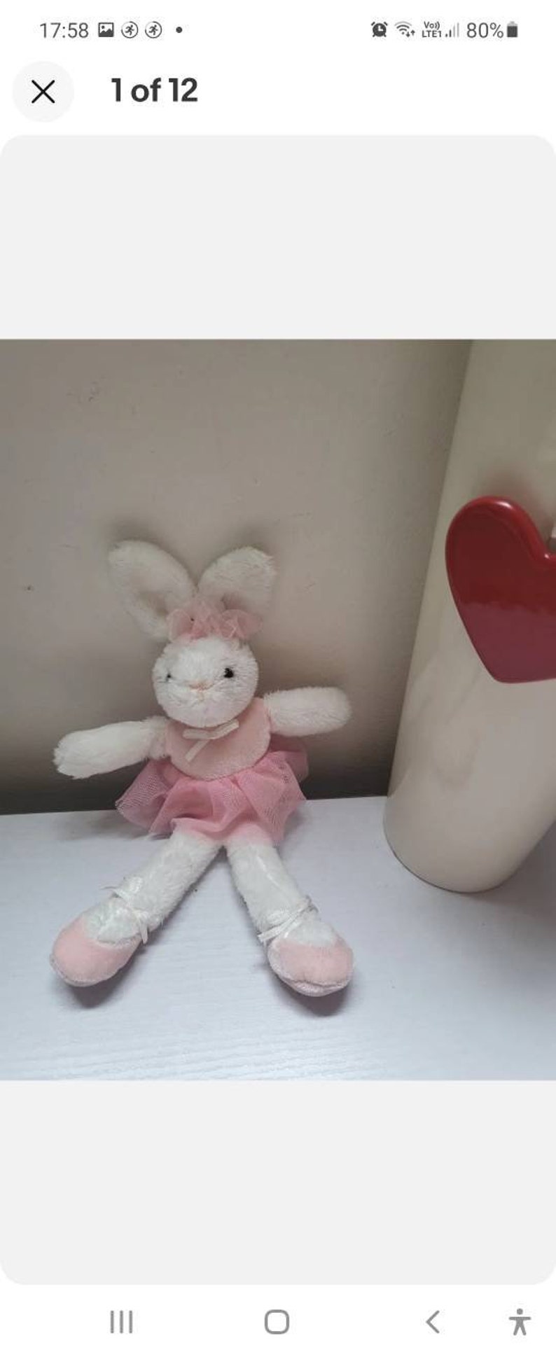 TULIP TOES Cute Bunny Rabbit Ballerina Soft Plush Toy Approx - Etsy