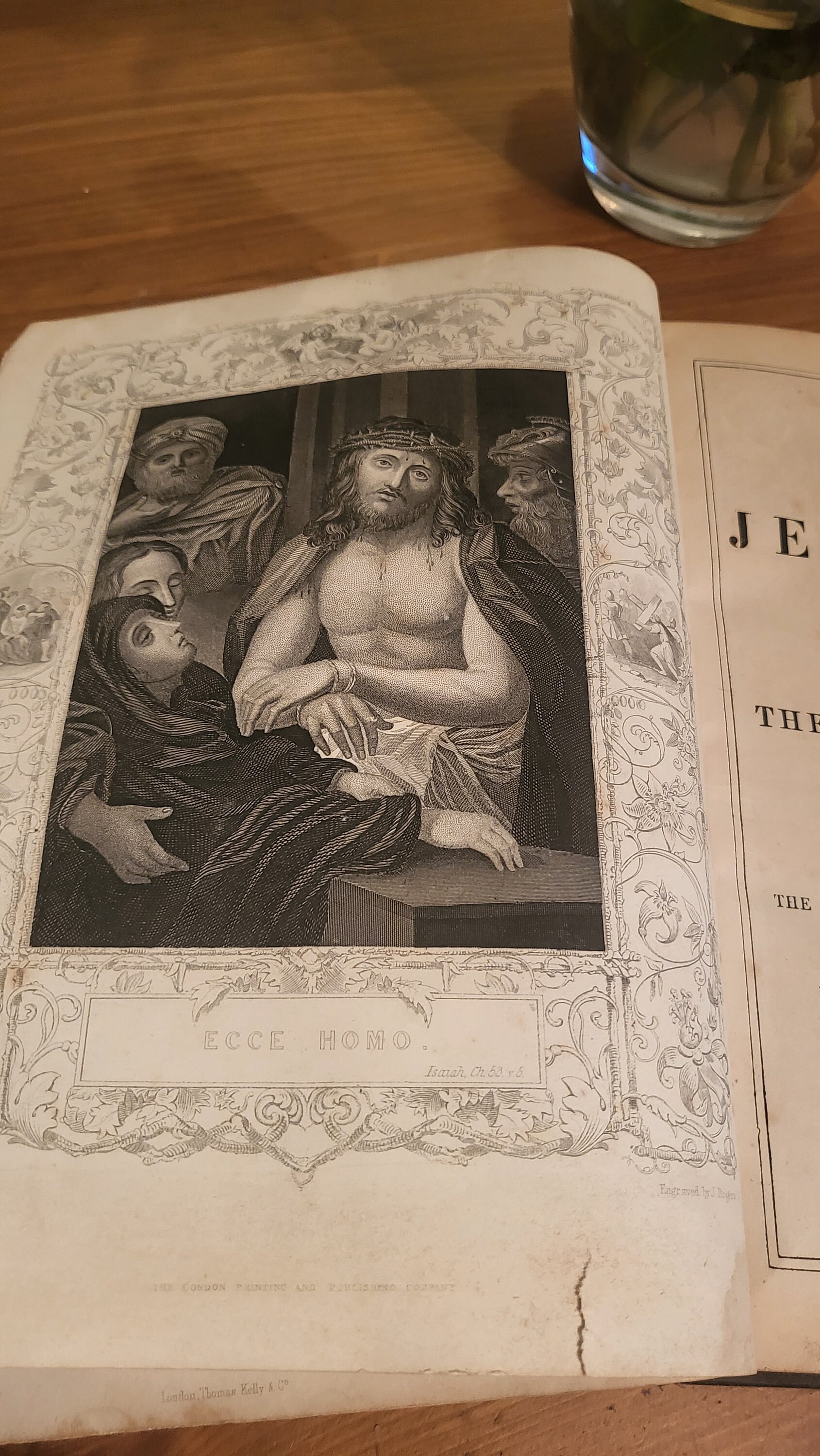 Antique Old Book Life of Jesus Christ - Etsy