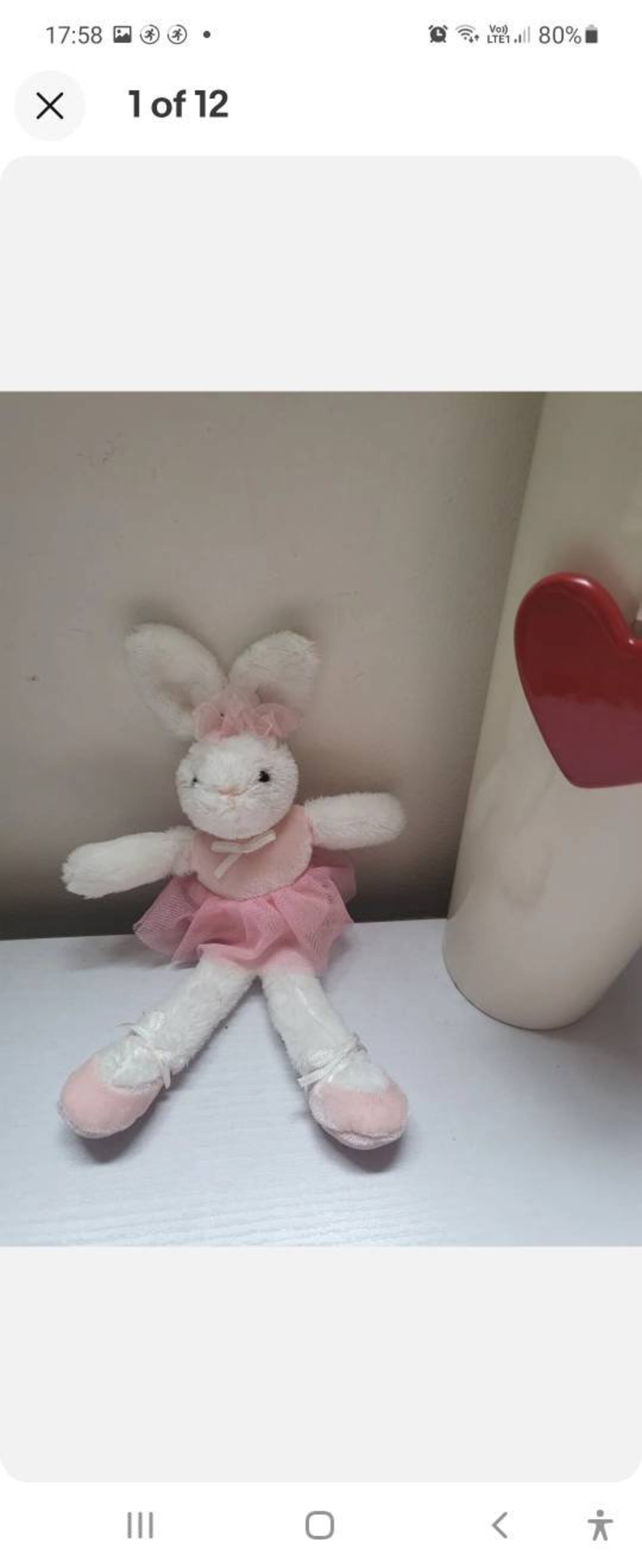 TULIP TOES Cute Bunny Rabbit Ballerina Soft Plush Toy Approx 9 Tall - Etsy