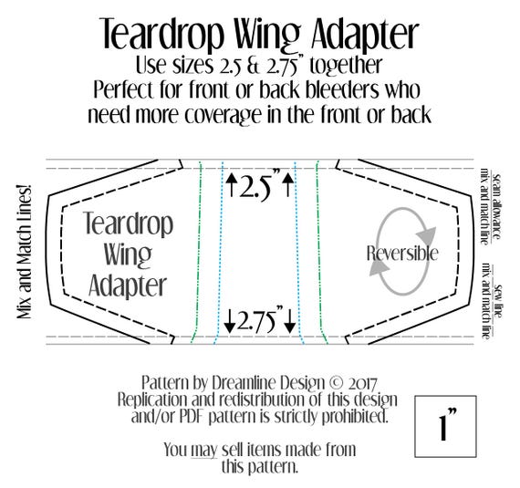 2.5 2.75 Teardrop Wing Adapter | Etsy