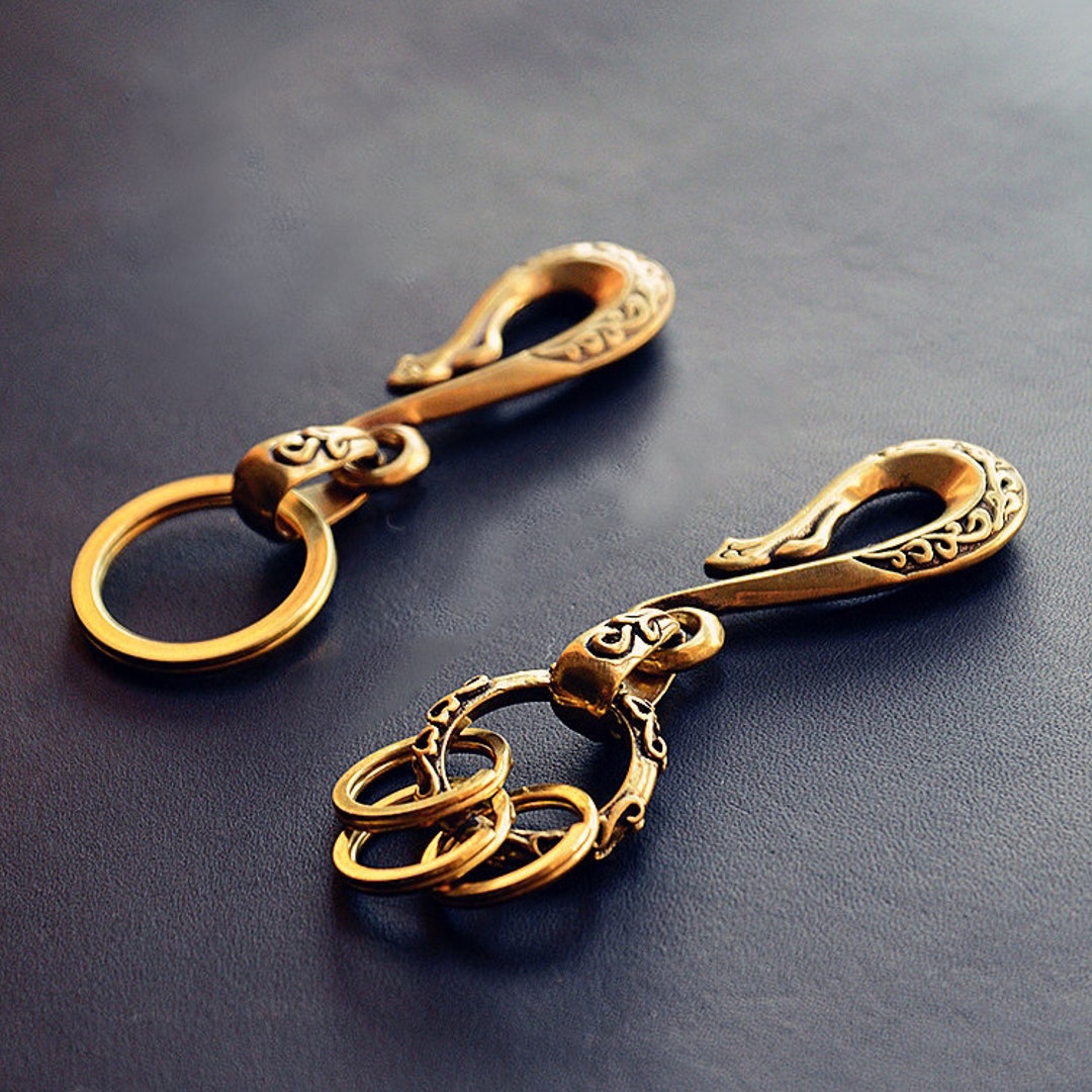 Collections Handmade Vintage U-shape Fob Solid Brass Wallet Shackle ...
