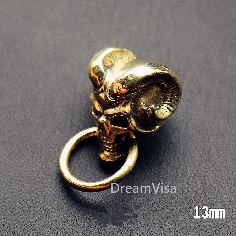 Demon Devil Biker Wallet Chain Connector Concho Solid Brass - Etsy