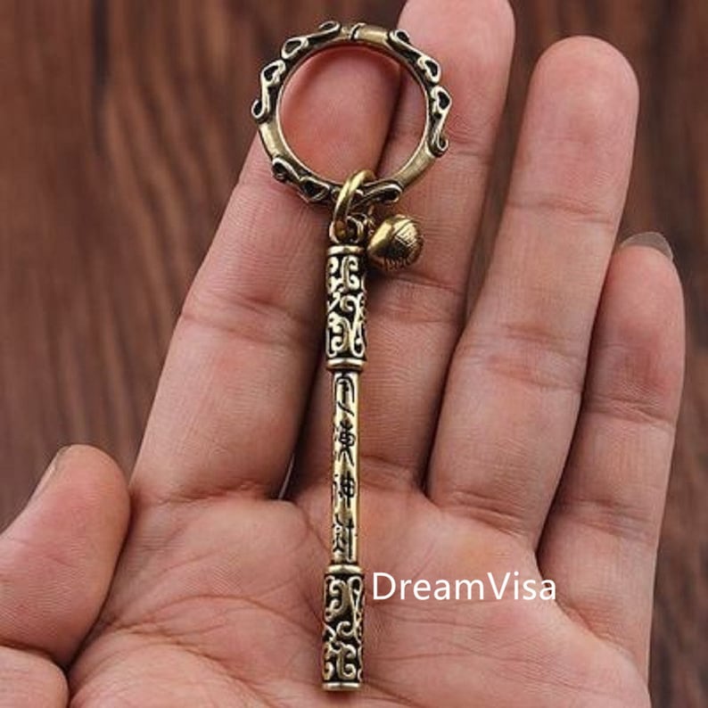 Magic cudgel Pendant Key Ring Material Knife Lanyard Bike Key | Etsy