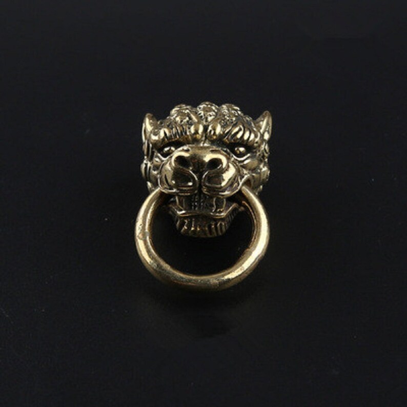 Flaming Animal Wallet Chain Connector Concho Solid Brass Punk | Etsy