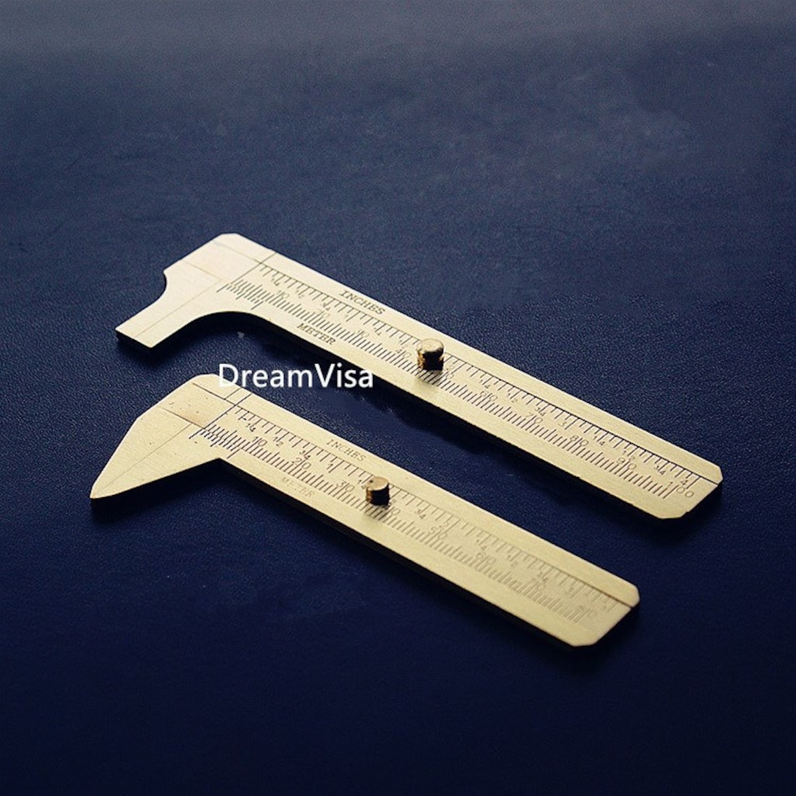 Ruler Set Caliper Protractor Ruler Triangle Ruler Brass Ruler, EDC ...