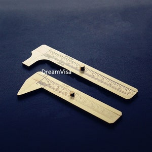 Ruler Set Caliper Protractor Ruler Triangle Ruler Brass Ruler, EDC ...