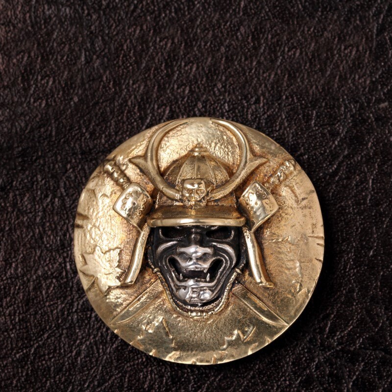Handmade Brass Ghost of Kurosawa Concho Leather Wallet Connector ...
