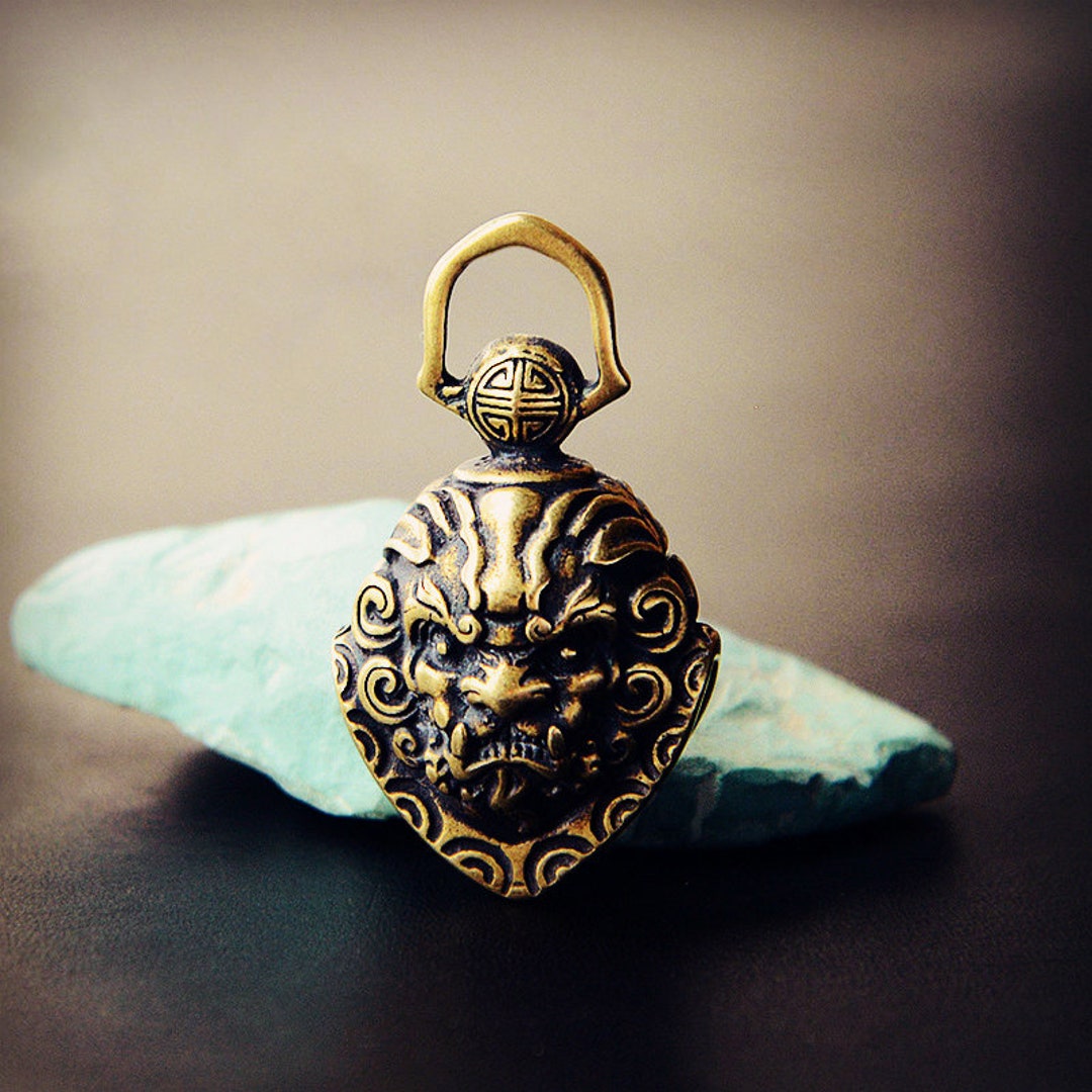 Handmade Brass Bell Keep You Safe Keychain Pendant Key Ring Car ...
