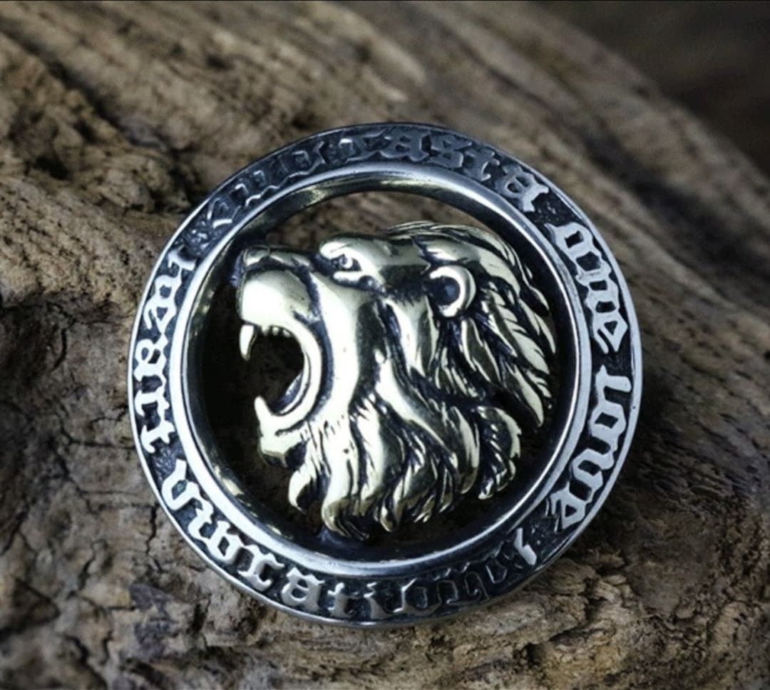 Lion Concho Leather Wallet Connector Decorative Clasp Leathercraft ...