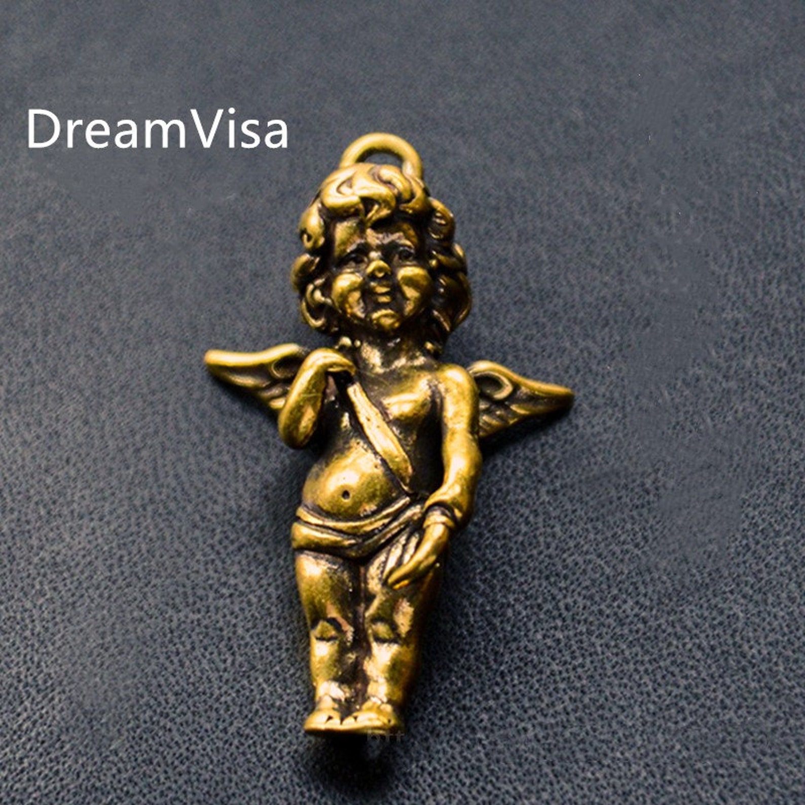 Brass Cupid Key Chain Pendant Key Ring DIY Necklace Jewelry - Etsy