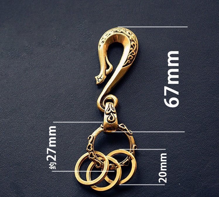 Collections Handmade Vintage U-shape Fob Solid Brass Wallet Shackle ...