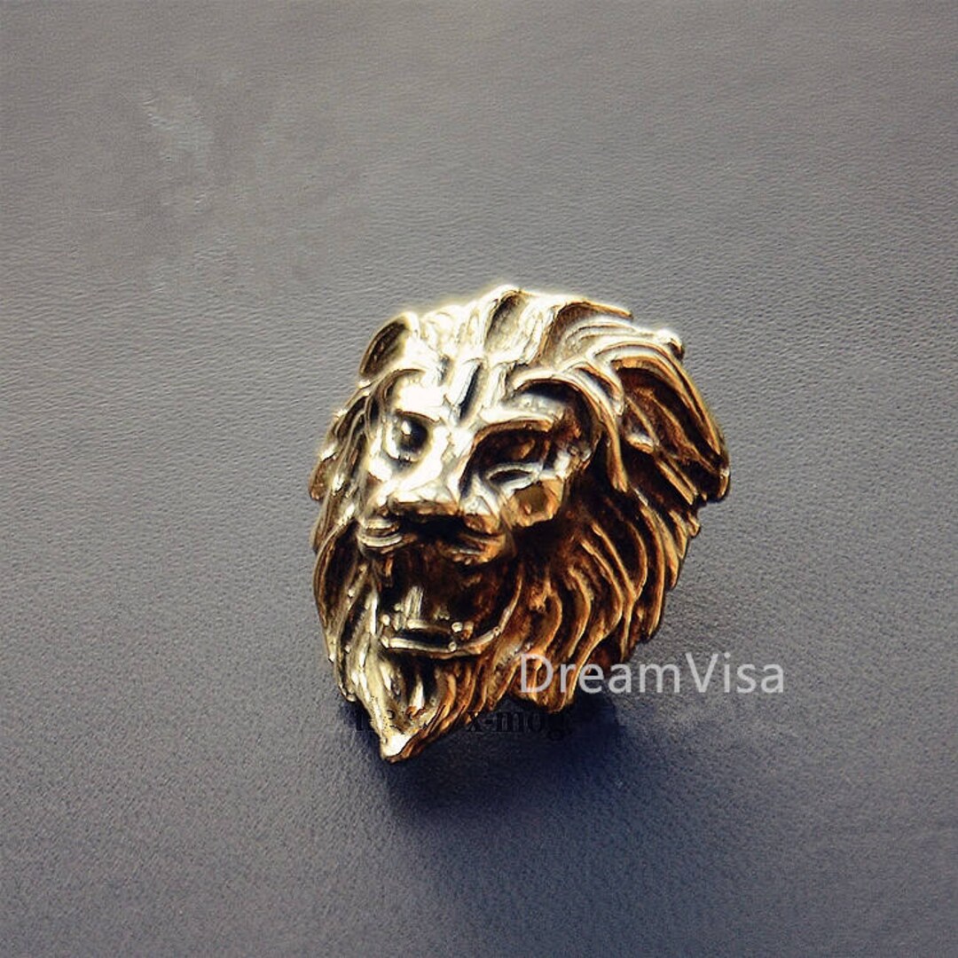 Lion Conchos for Leather Brass Lion Head Connector Purse Wallet ...