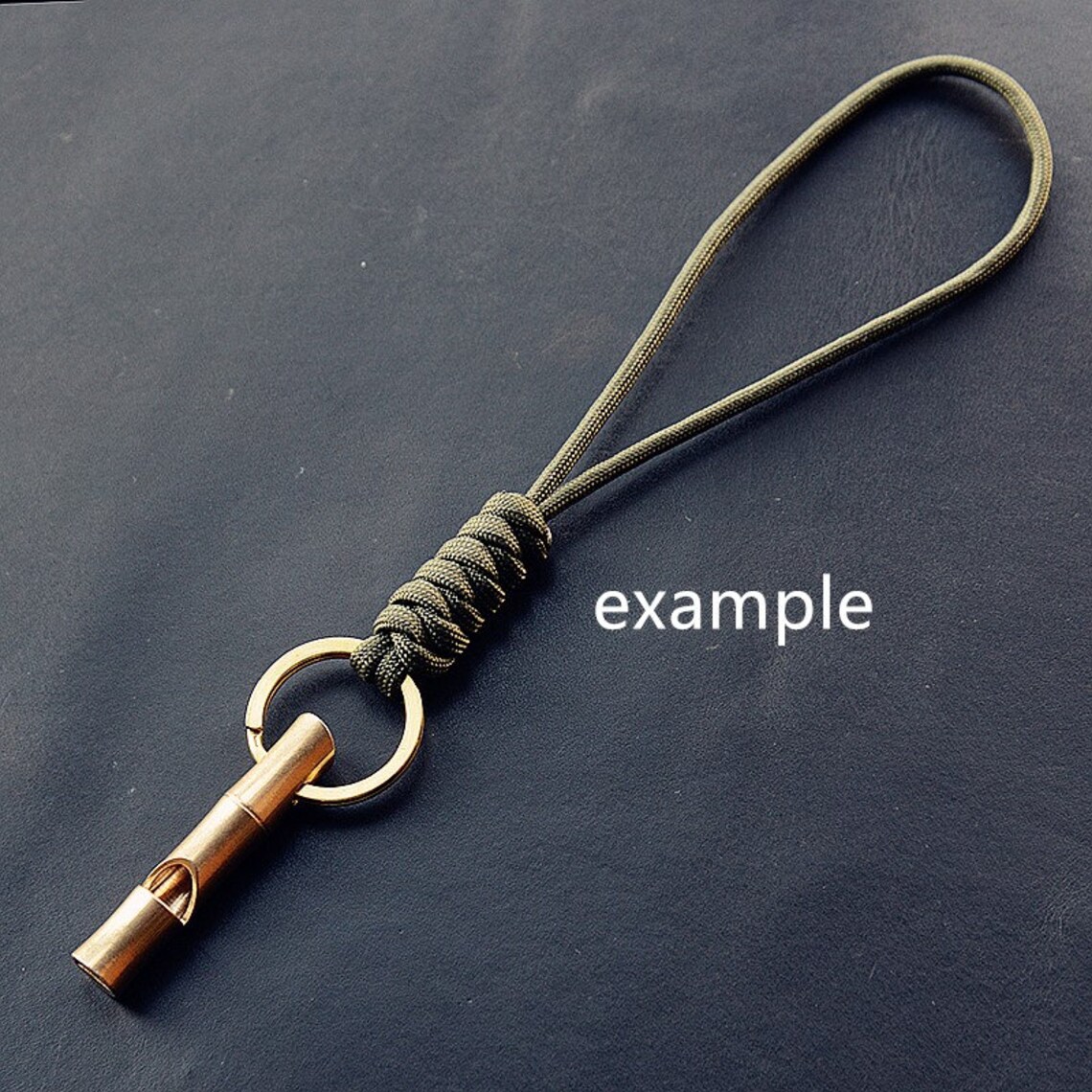 Brass Whistle Key Chain Keyring Pendant EDC Tool - Etsy