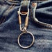 Handmade Key Chain Clap Loop Belt / Brass Hook / Brass Clap / Loop Belt ...