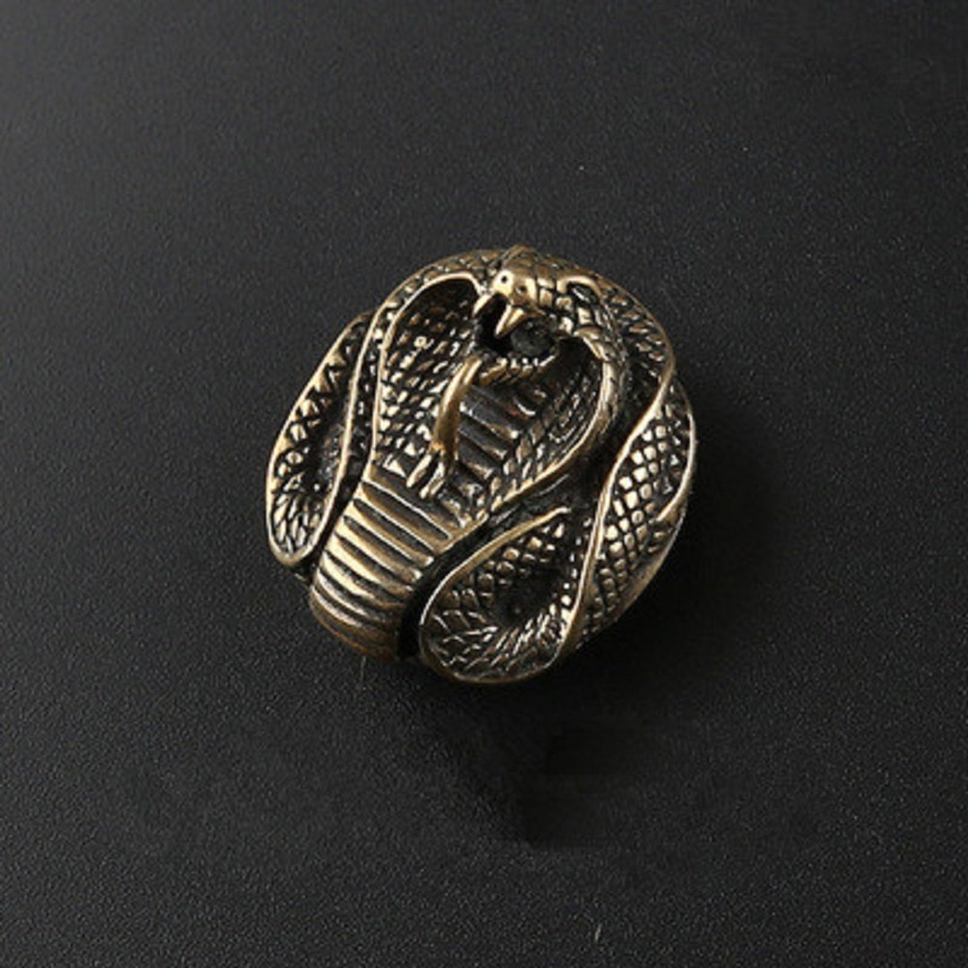 Handmade Brass Naja Snake Cobra Concho Biker Wallet Chain Connector ...