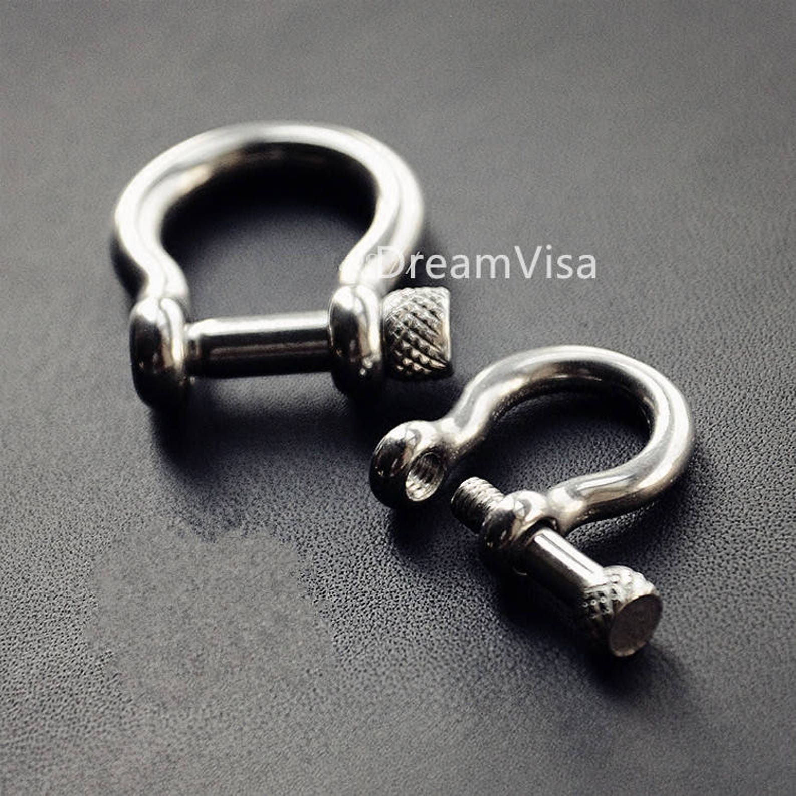 Stainless Steel D-rings With Screw for Bag Findings in Crafts U-shape ...