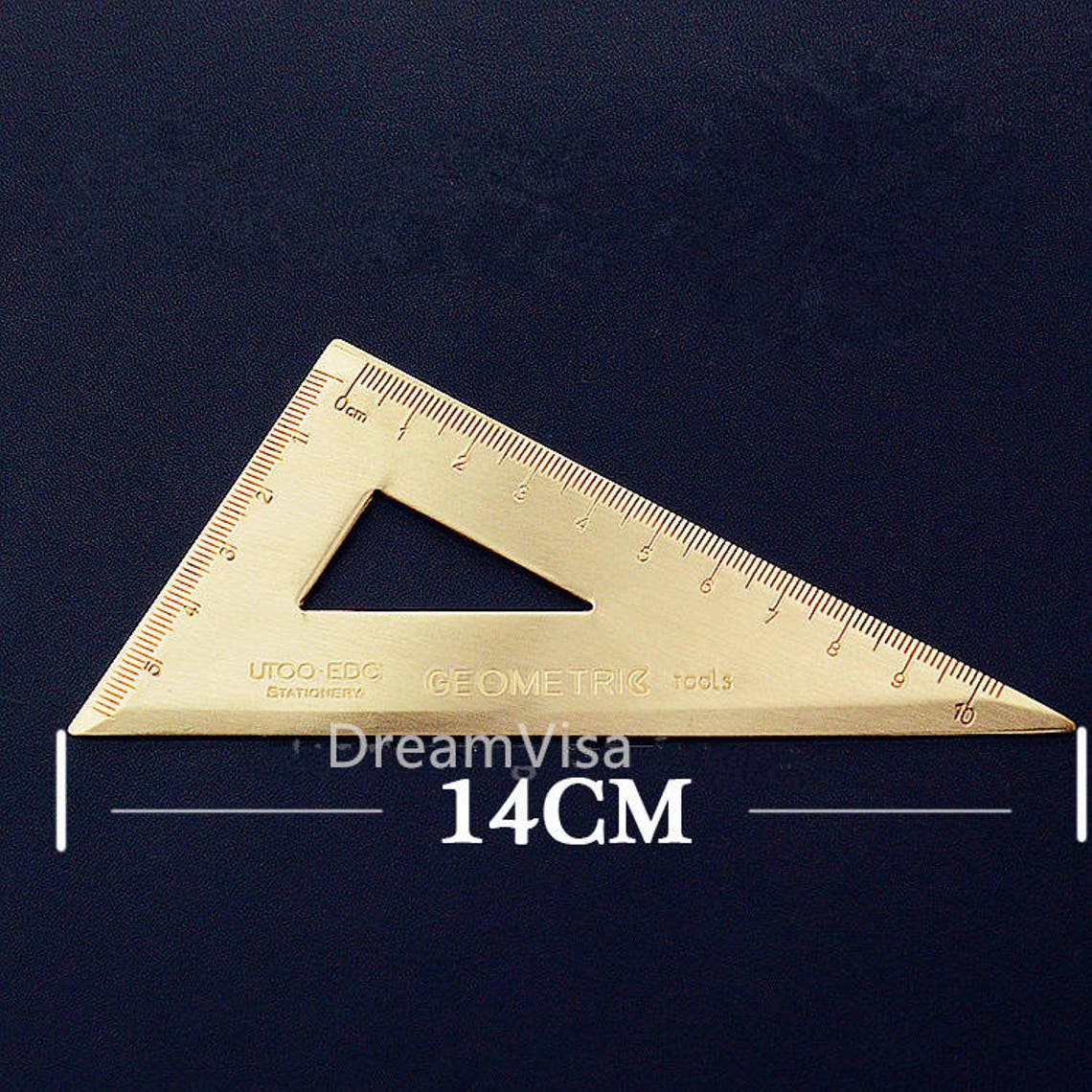 Protractor Ruler Triangle Ruler Brass Ruler EDC Ruler Bronze - Etsy