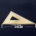 Protractor Ruler Triangle Ruler Brass Ruler, EDC Ruler, Bronze Ruler ...