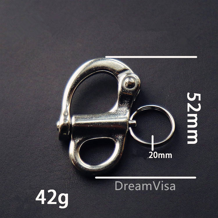 Handmade Stainless Steel Connector D-ring Key Chain U Shape - Etsy