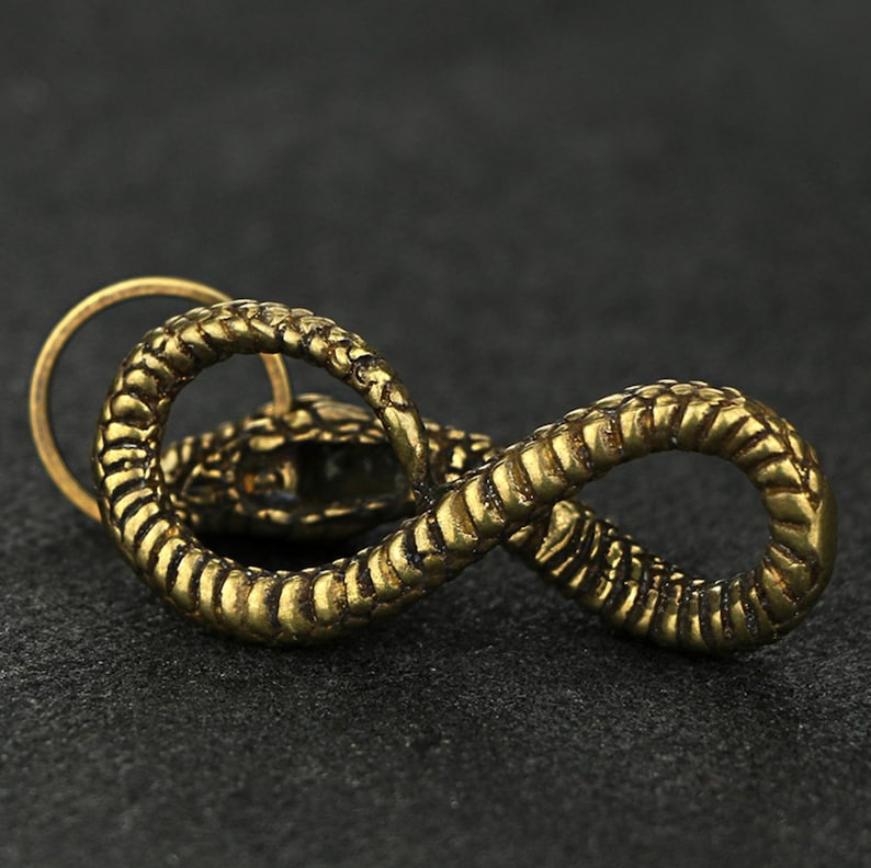 Snake Biker Wallet Chain Connector Concho Solid Brass Punk | Etsy