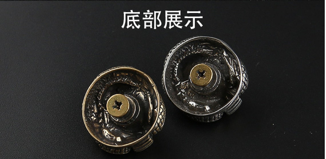 Handmade Brass Naja Snake Cobra Concho Biker Wallet Chain Connector ...