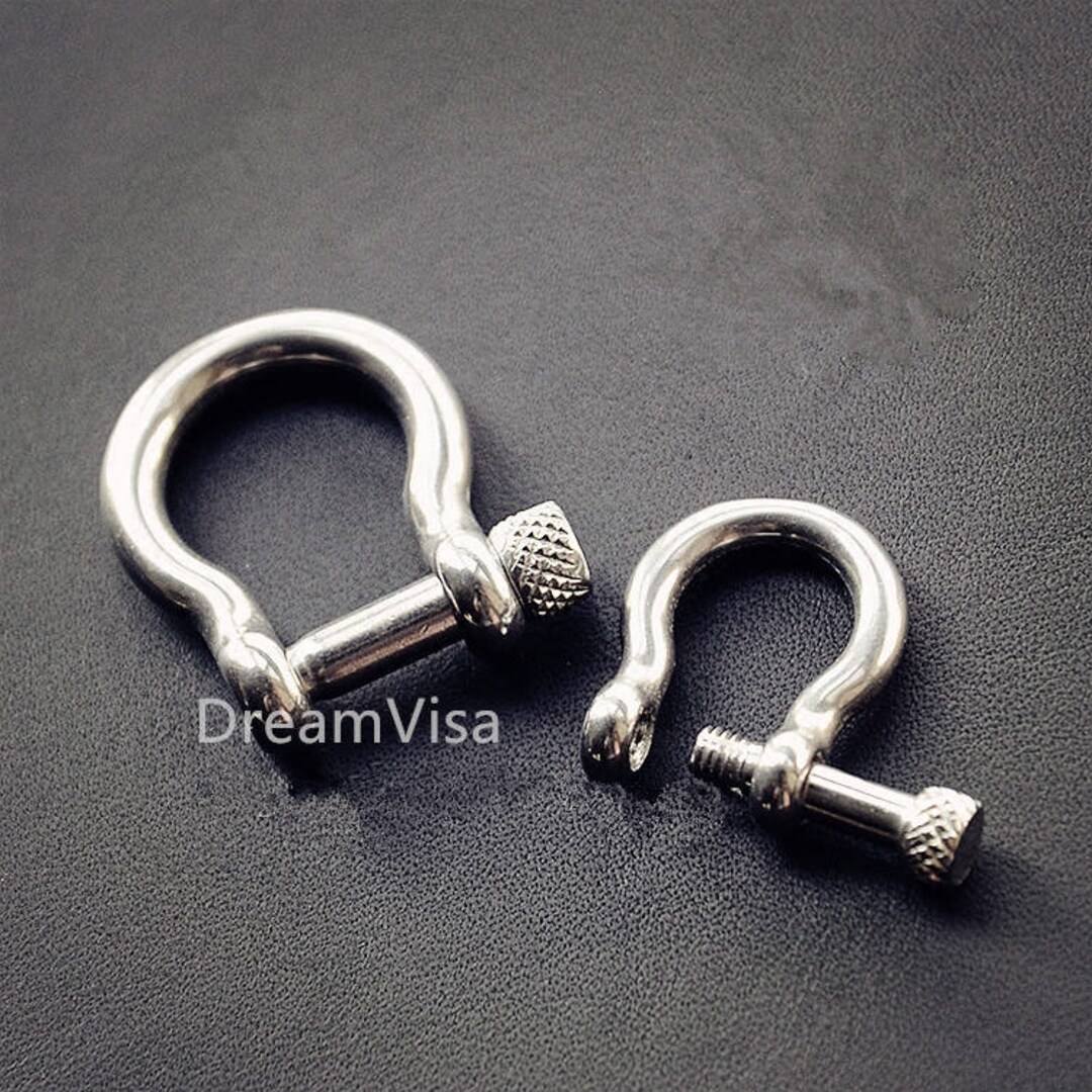 Stainless Steel D-rings With Screw for Bag Findings in Crafts U-shape ...