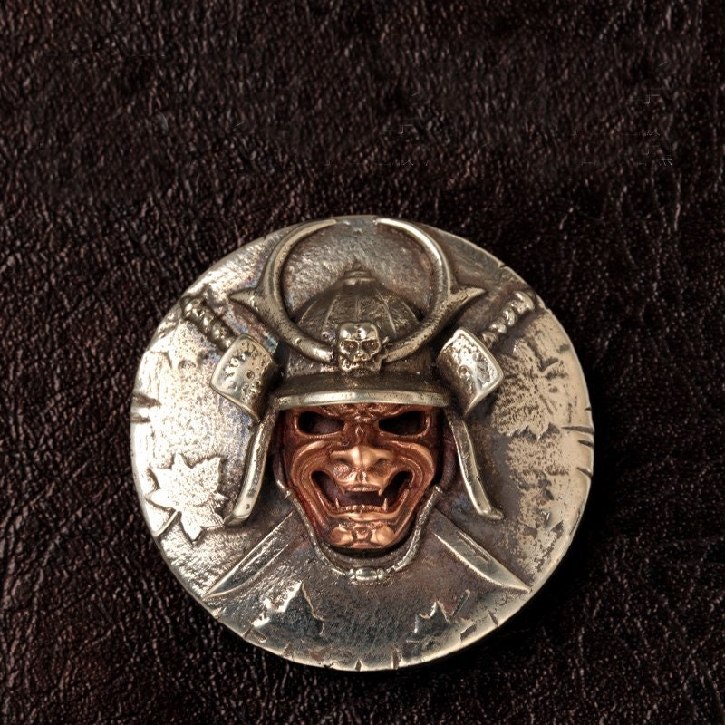 Handmade Brass Ghost of Kurosawa Concho Leather Wallet Connector ...