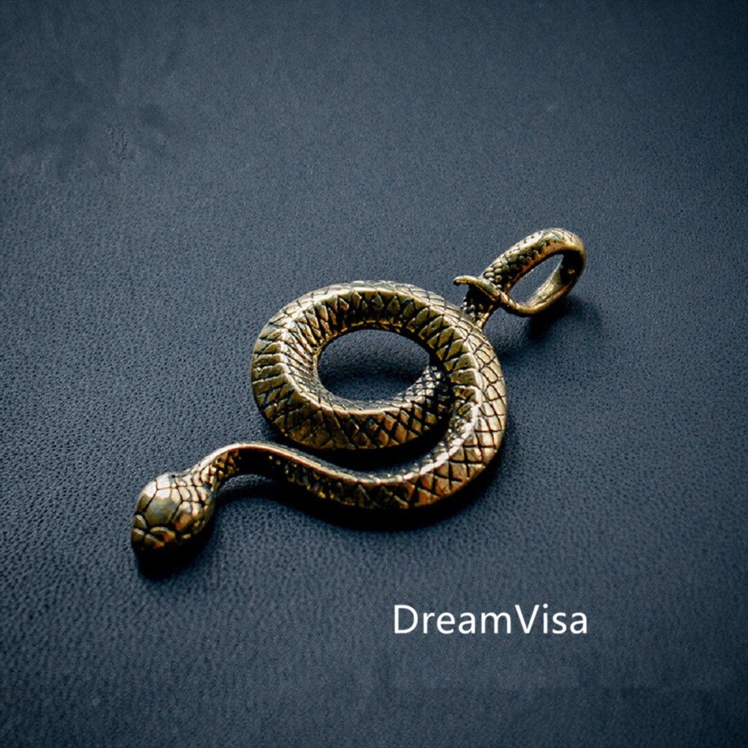 Handmade Solid Brass Zodiac Snake Keychains Key Ring Pendant - Etsy