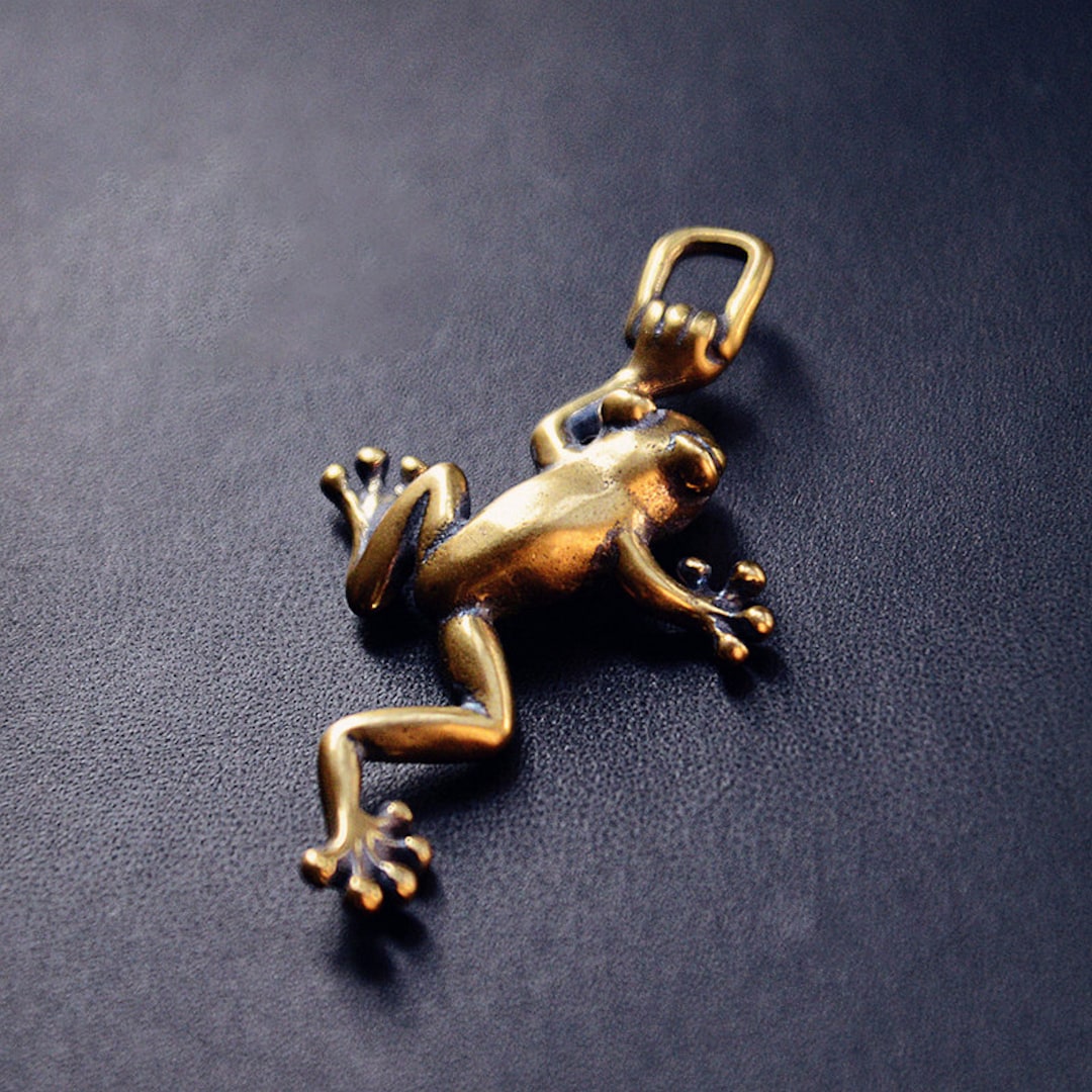 Handmade Lucky Frog Key Chain Biker Wallet Chain Connector Concho Solid ...