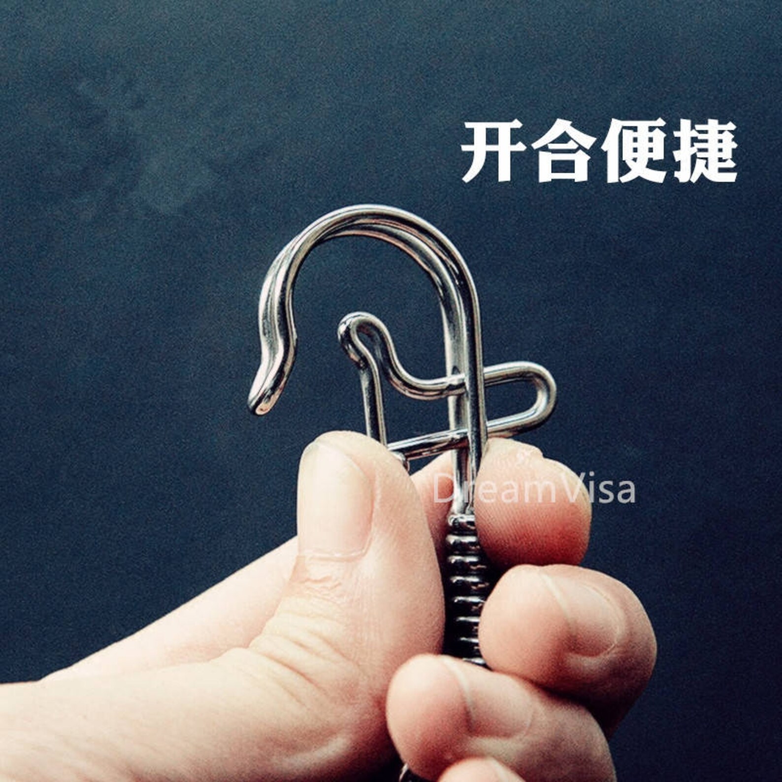 Handmade Stainless Steel/brass Key Chain Clap Loop Belt / - Etsy