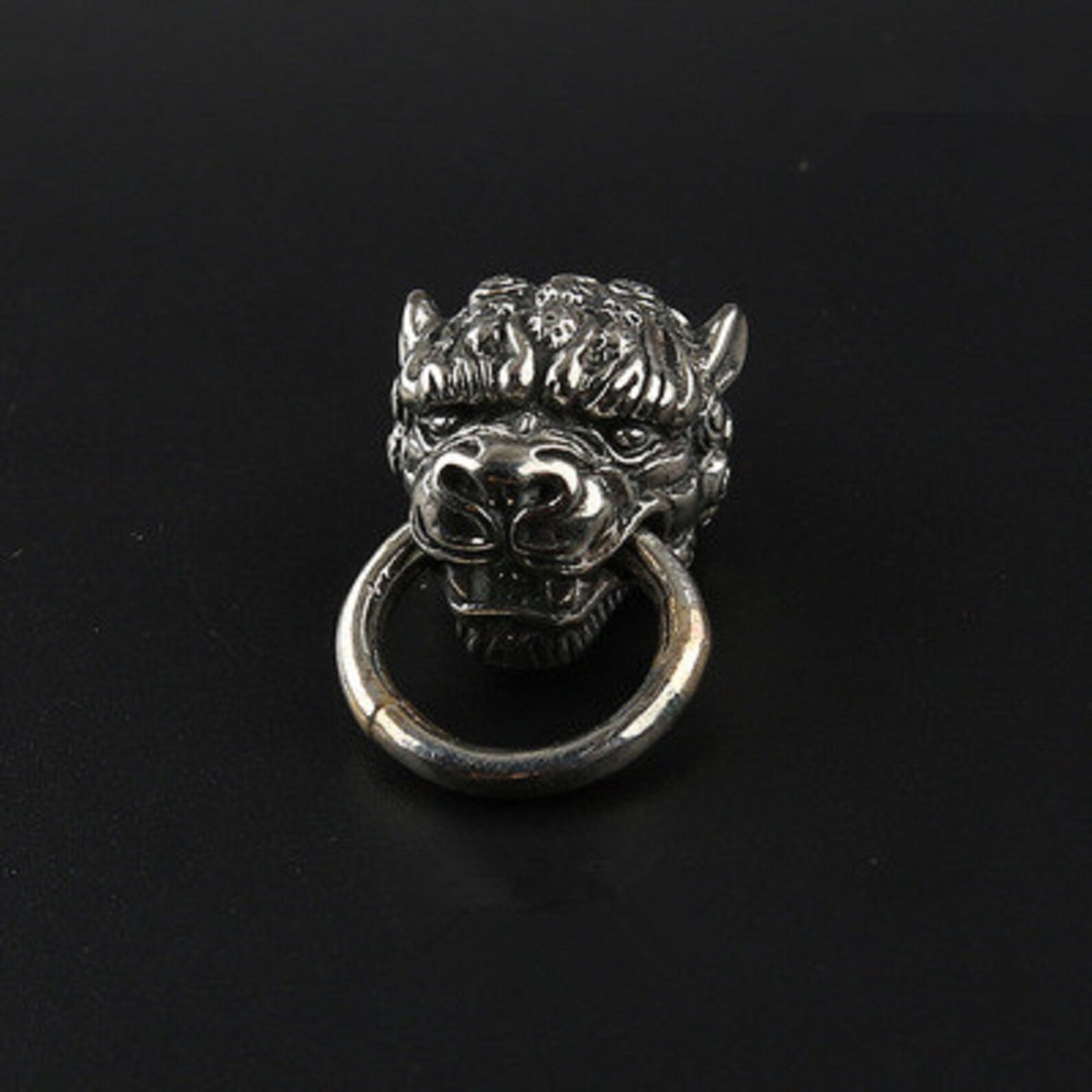 Flaming Animal Wallet Chain Connector Concho Solid Brass Punk | Etsy