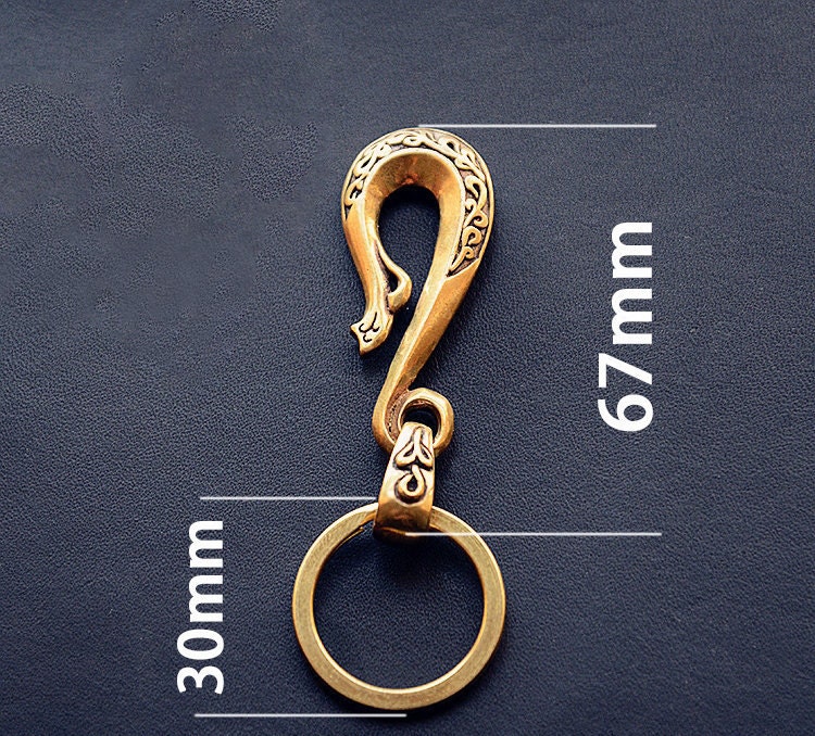 Collections Handmade Vintage U-shape Fob Solid Brass Wallet Shackle ...