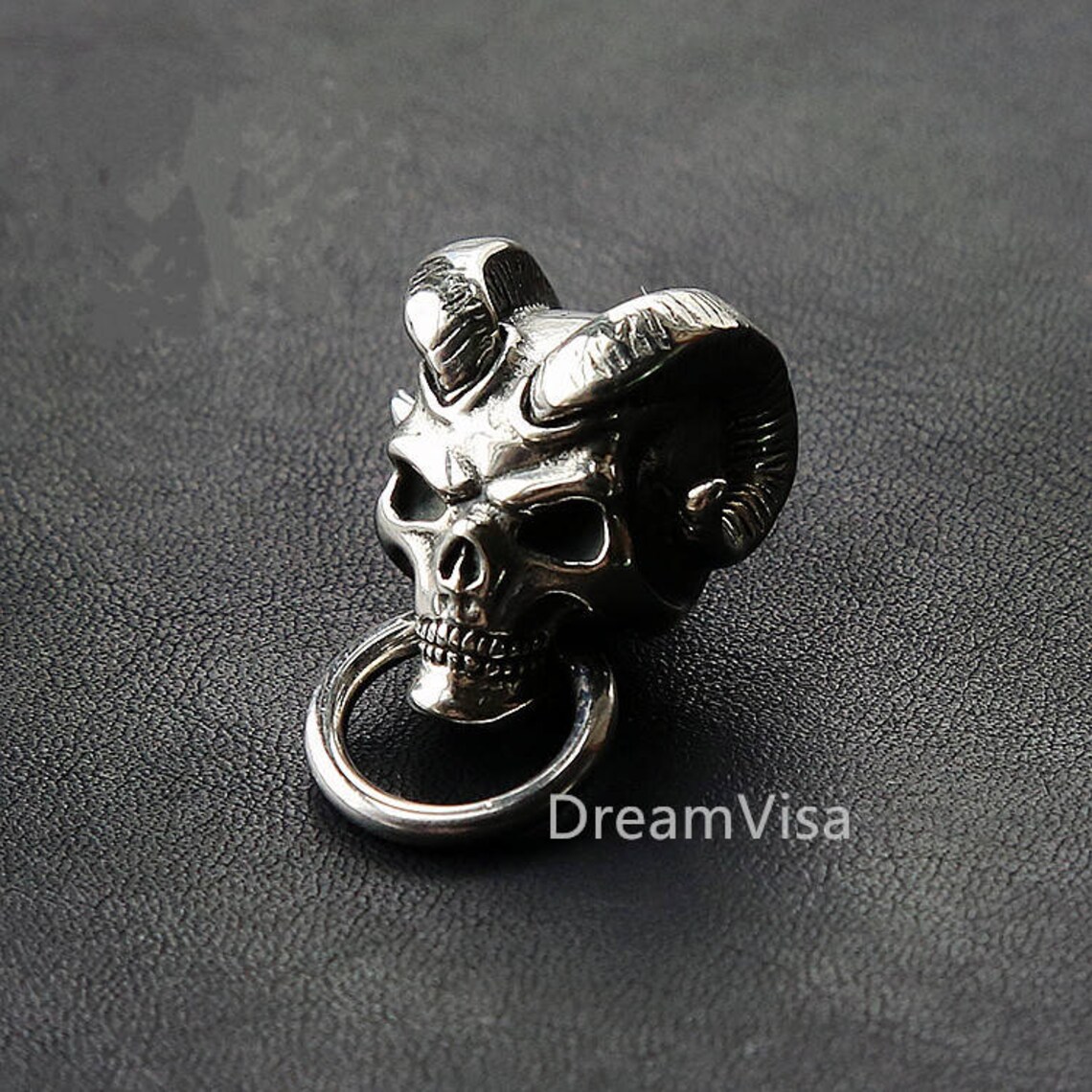 Demon Devil Biker Wallet Chain Connector Concho Solid Brass - Etsy