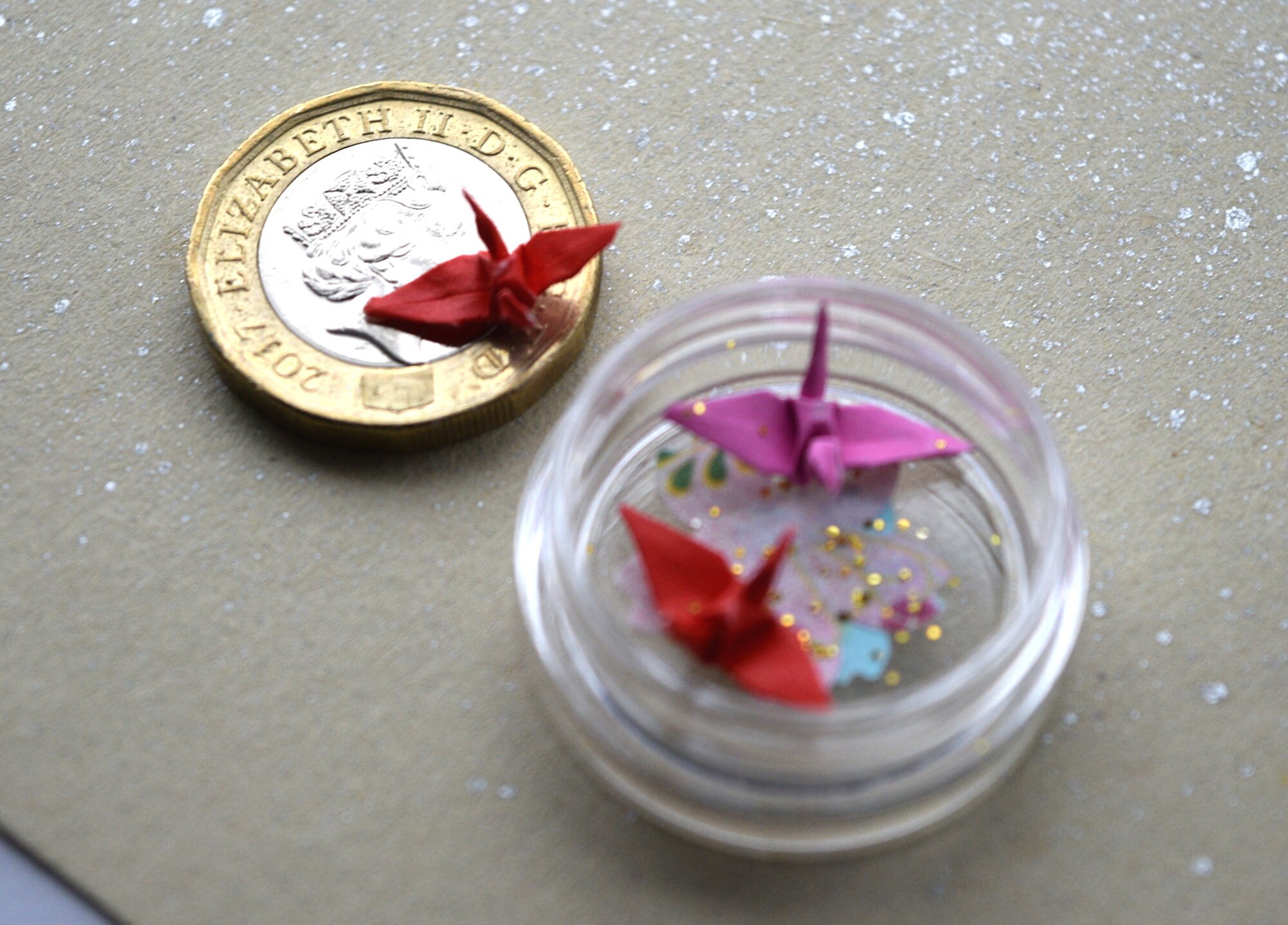 Japanese Tiny Origami Charm in the Mini Case. Butterflycrane - Etsy