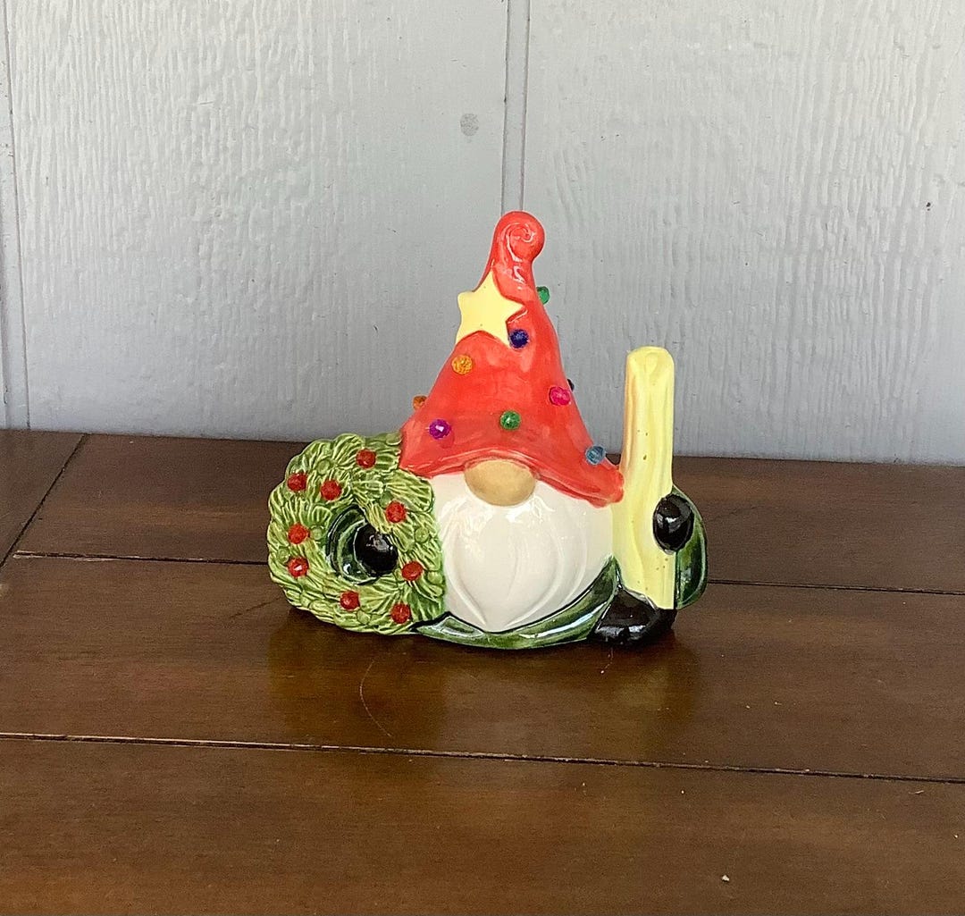 Lighted Christmas Garden Gnome - Etsy
