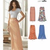 Easy Pull on Pants and Skirt Pattern, Stretch Knits Only, New Look 6381 ...