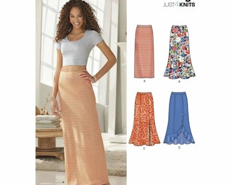 Sewing Pattern for Women's Skirts, Midi Skirt, High Waisted Skirt, A ...