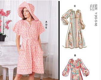 Vogue Sewing Pattern for Women's Dress, Pullover Dress, Loose Fitting ...