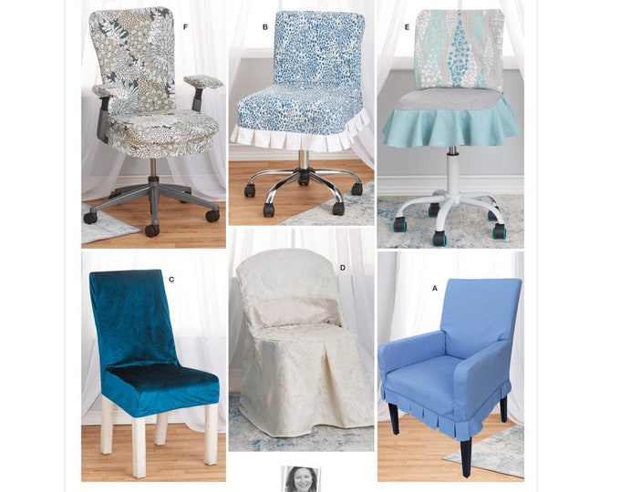 Sewing Pattern for Chair Covers, Slip Cover, Dining Chair Cover, Office ...
