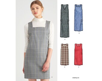 Sewing Pattern for Womens Jumper Dress, New Look Pattern N6572, New ...